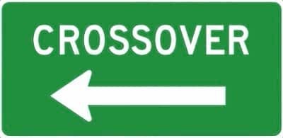 Road Signs: Crossover, Road Closed, Four-Way Stop - Aceable